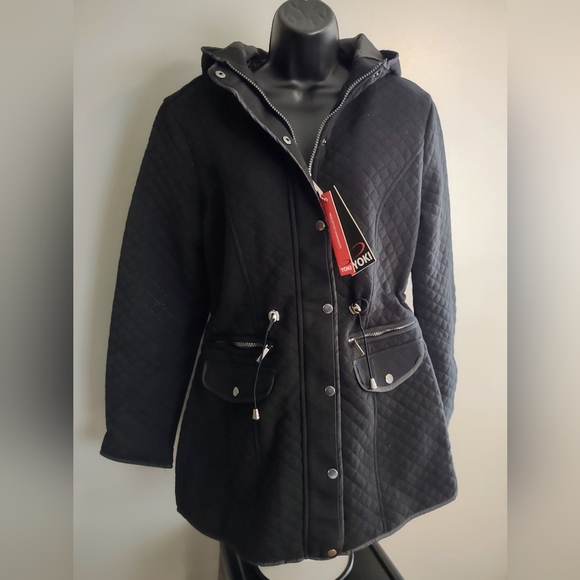 Yoki | Jackets & Coats | Nwt Yoki Quilted Coat Size Large Black Fall ...